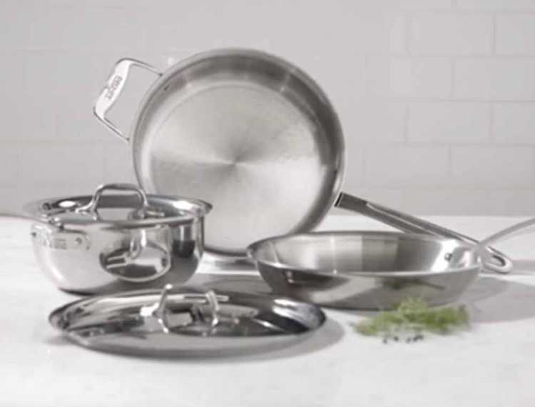 All-Clad G5 Graphite Core Stainless-Steel 5-Piece Cookware Set ...
