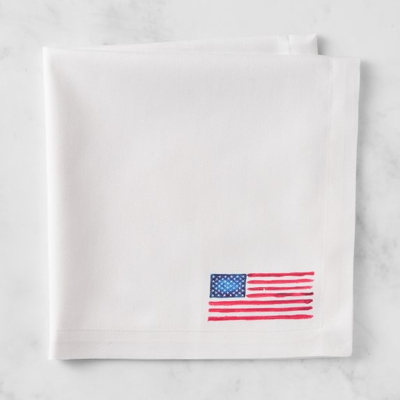 American Flag Napkins, Set of 4 | Williams Sonoma