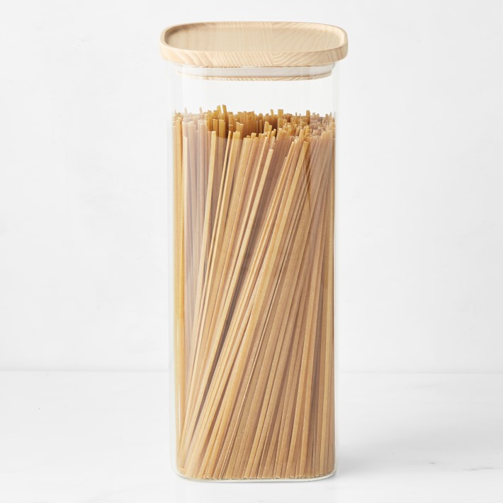 Hold Everything FSC® Stacking Glass Square Canisters | Williams Sonoma