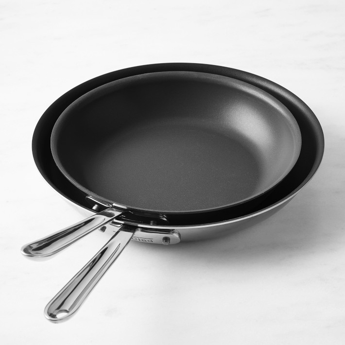 All-Clad d5 Stainless-Steel Nonstick 3-Piece Fry Pan Set | Williams Sonoma