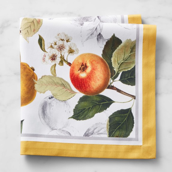 Autumn Harvest Napkins, Set of 4, Apple & Pear | Williams Sonoma