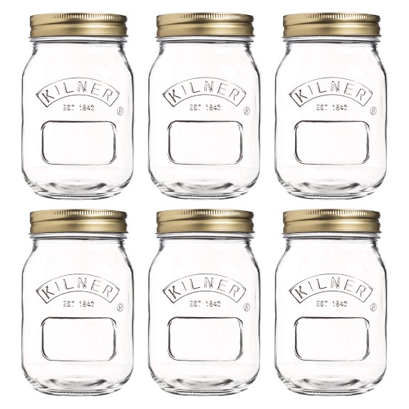 Kilner Round Canning Jar, 17 oz, Set of 6 | Williams Sonoma