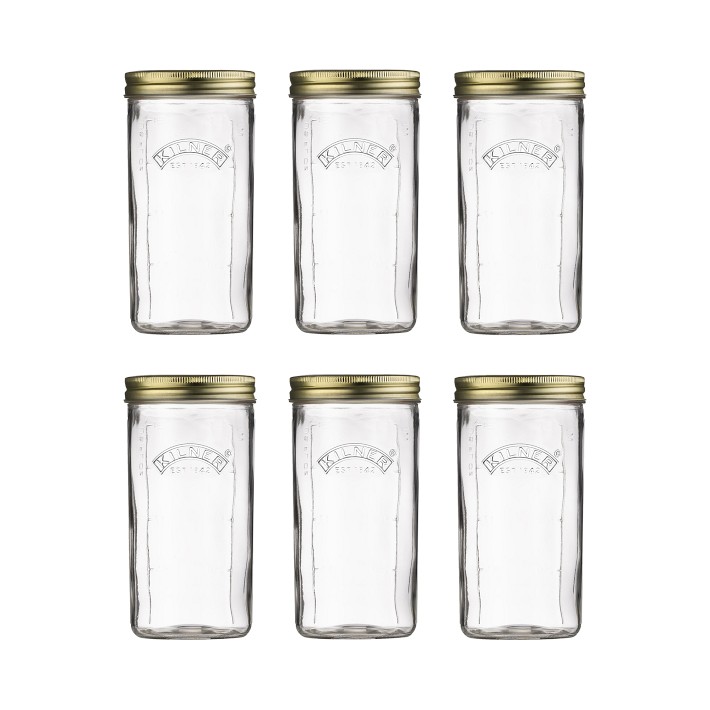 Kilner Wide Mouth Canning Jar, 34 oz, Set of 6 | Williams Sonoma