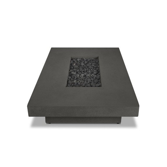 Novato 60" Low Rectangle Propane Fire Table | Williams Sonoma
