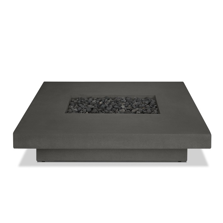 Novato 60" Low Rectangle Propane Fire Table | Williams Sonoma