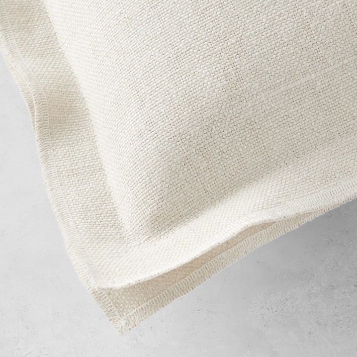 Double Flange Belgian Linen with Libeco™ Pillow Cover | Williams Sonoma