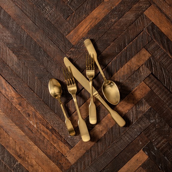 Fortessa Ashton Gold Silverware Set | Williams Sonoma