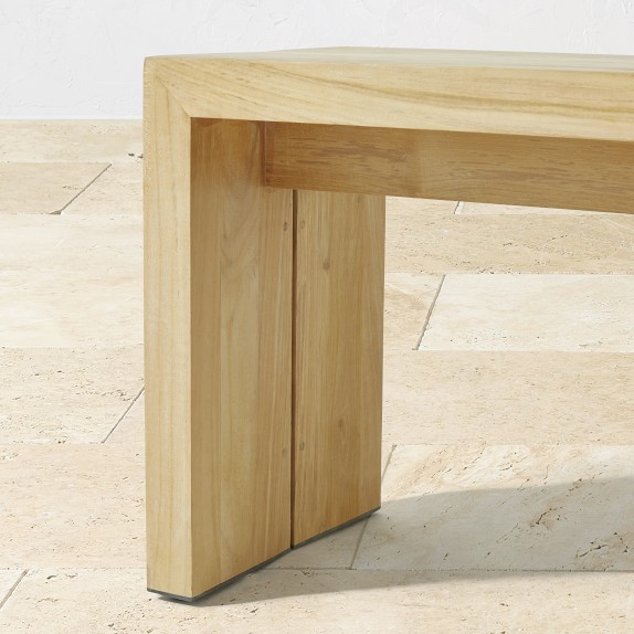 Larnaca Outdoor Teak 46" Dining Bench | Williams Sonoma