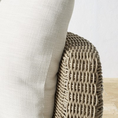 San Clemente Outdoor Curved Swivel Chair | Williams Sonoma