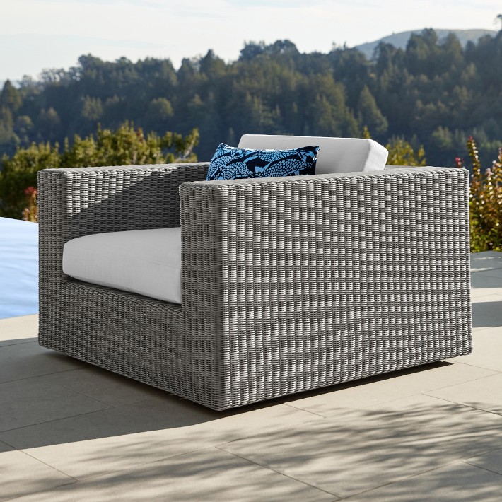 Siena Outdoor All-Weather Weave Club Chair | Williams Sonoma