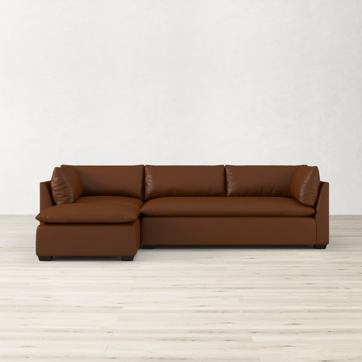 Laguna 3-Piece L-Shape Chaise Sectional Sofa with Ottoman | Williams Sonoma