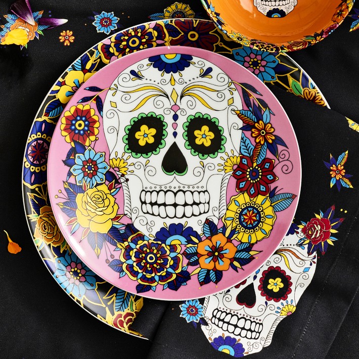 Dia de los Muertos Dinner Plates | Williams Sonoma