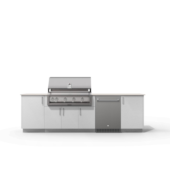 Urban Bonfire Outdoor Kitchen x Hestan 42” Grill and Fridge | Williams ...