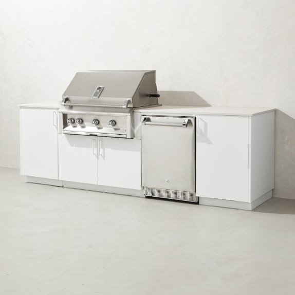 Urban Bonfire Outdoor Kitchen x Hestan 36” Grill and Fridge | Williams ...