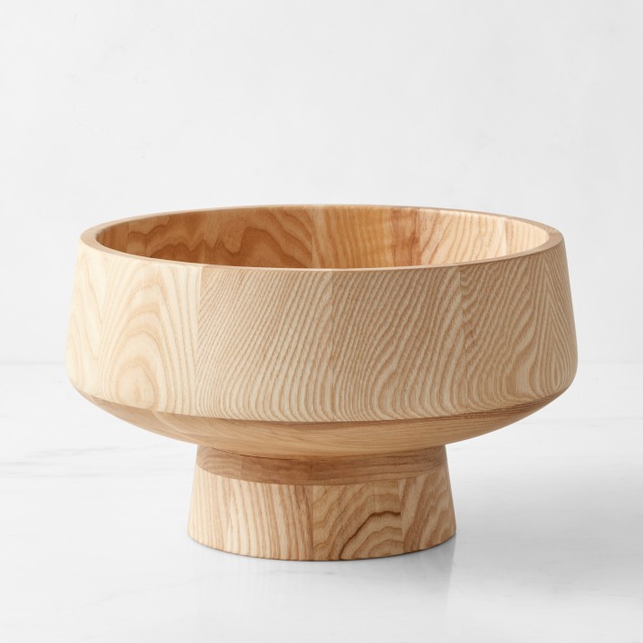 Hold Everything FSC® Ashwood Pedestal Fruit Bowl, Medium | Williams Sonoma