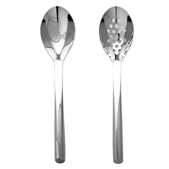 Williams Sonoma Stainless-Steel Deep Spoon Pack, Set of 2 | Williams Sonoma