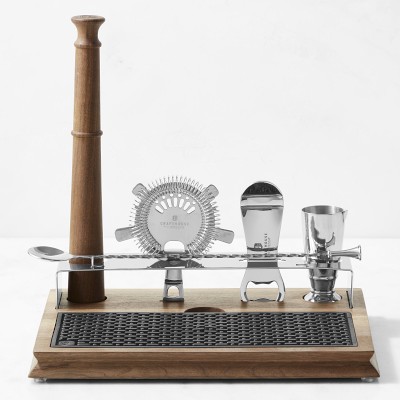 Crafthouse by Fortessa Bar Tools with Stand & Bar Mat | Williams Sonoma