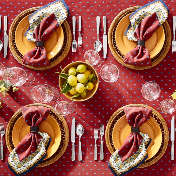 Sicily Red Tablecloth | Williams Sonoma