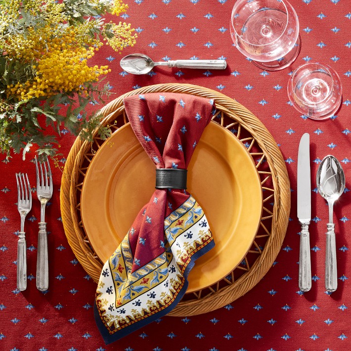 Sicily Red Tablecloth | Williams Sonoma