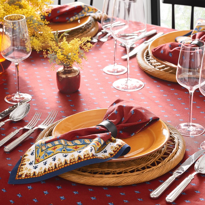Sicily Red Tablecloth | Williams Sonoma