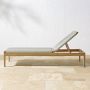 Pasadena Outdoor Teak Chaise | Williams Sonoma