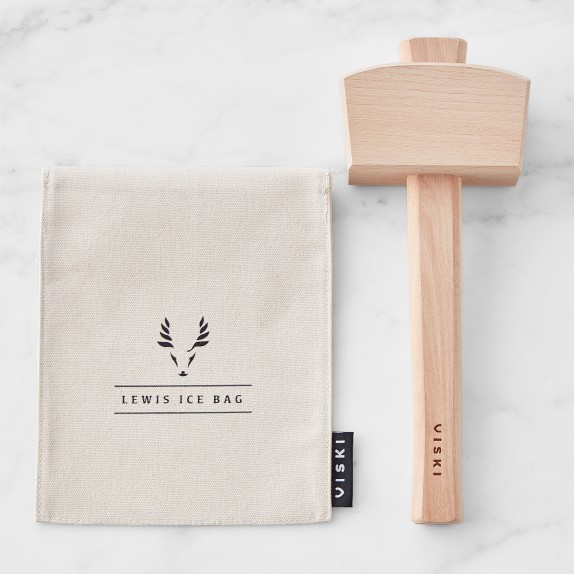 Viski Lewis Ice Bag and Mallet | Williams Sonoma