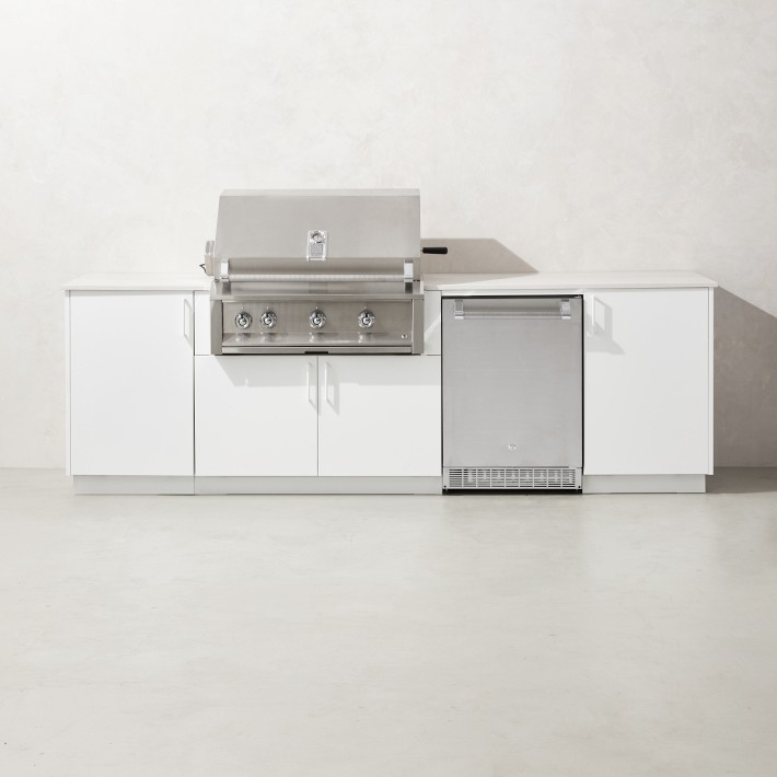 Urban Bonfire Outdoor Kitchen x Hestan 42” Grill and Fridge | Williams ...