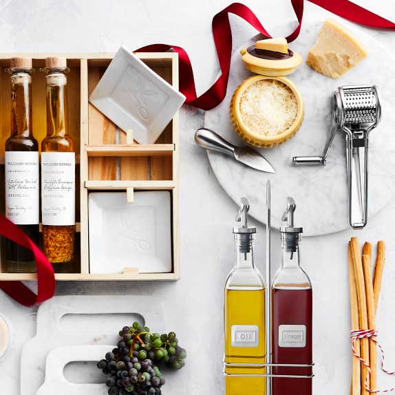 Oil & Vinegar Bottles in Caddy | Williams Sonoma