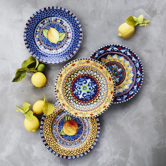 Sicily Mixed Salad Plates - Set of 4 | Williams Sonoma