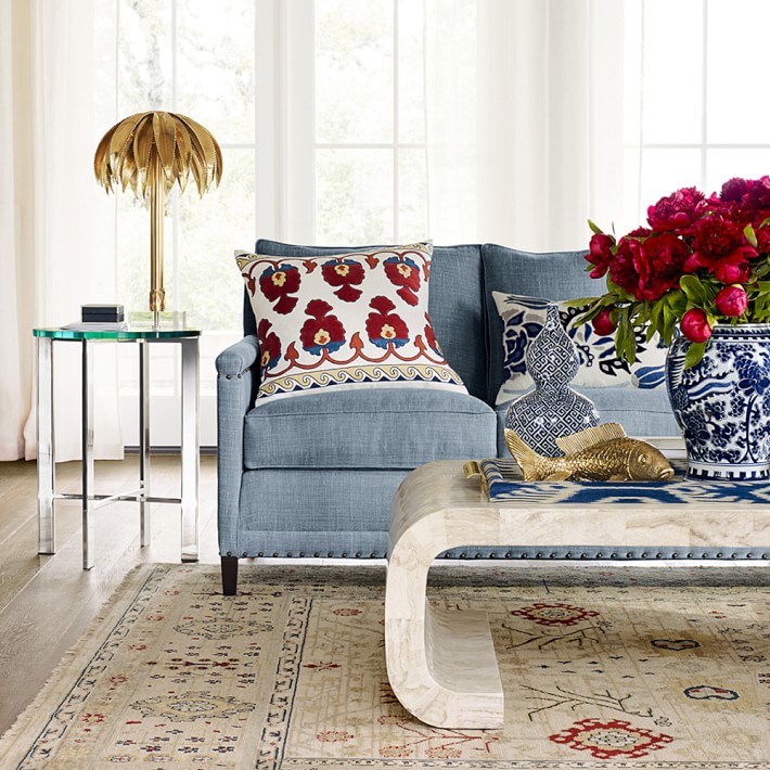 Mercer Glass Side Table | Williams Sonoma