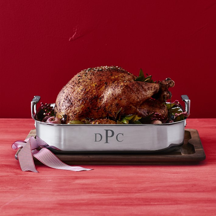 All-Clad Stainless-Steel Roasting Pan with Rack | Williams Sonoma