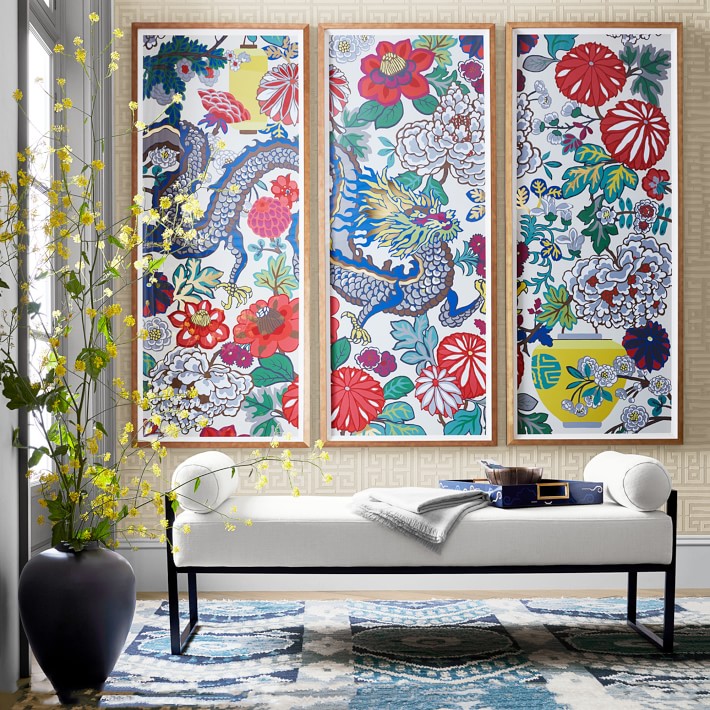 Luke Irwin: Nadya Ikat Peacoat Hand Knotted Rug | Williams Sonoma