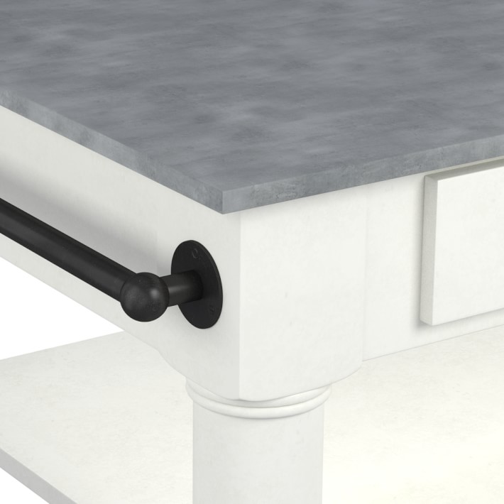 Barrelson Single Italian Basalt Top Kitchen Island | Williams Sonoma