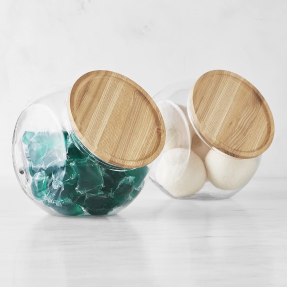 Hold Everything Angled Glass Jar | Williams Sonoma