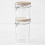 Hold Everything FSC® Stacking Glass Canister with Clamp | Williams Sonoma