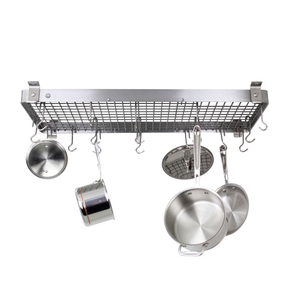 Enclume Flush-Mounted Rectangular Ceiling Pot Rack | Williams Sonoma