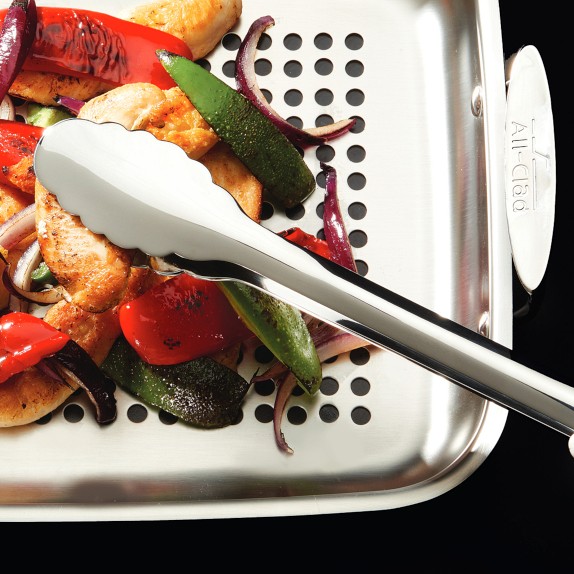 All-Clad Stainless-Steel Outdoor Roasting Pan | Williams Sonoma