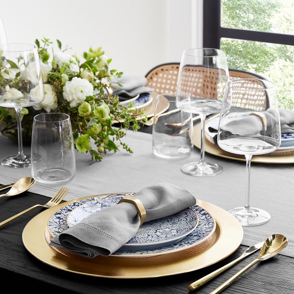 Linen Double Hemstitch Table Runner | Williams Sonoma