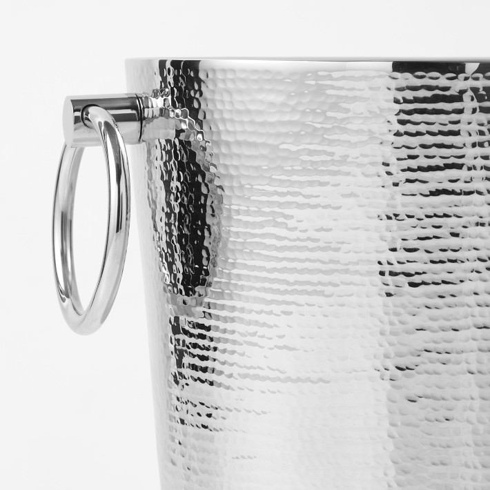 Hammered Stainless-Steel Champagne Bucket | Williams Sonoma