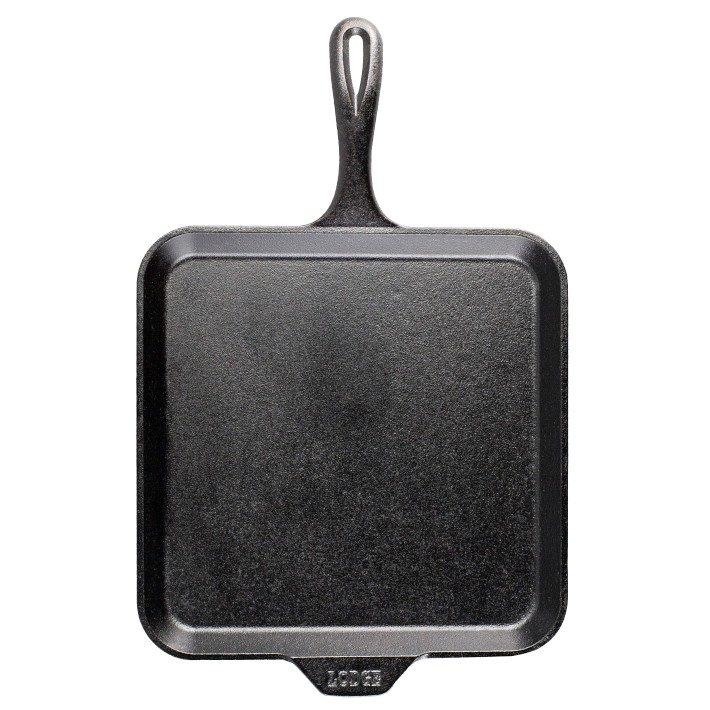 Lodge Seasoned Square Cast Iron Griddle | Williams Sonoma