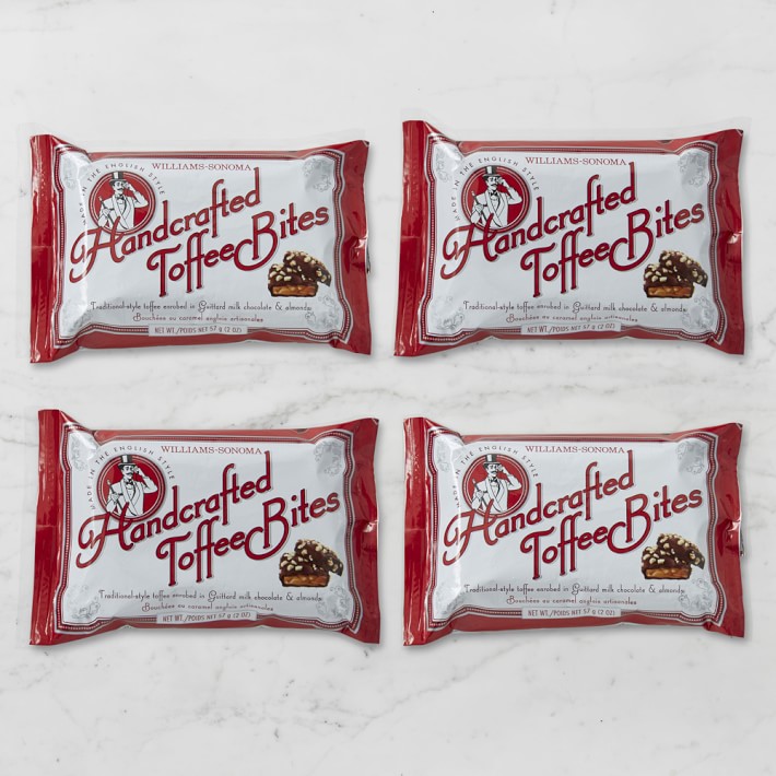 Williams Sonoma Handcrafted Toffee Bites - Set of 4 | Gourmet Candy ...