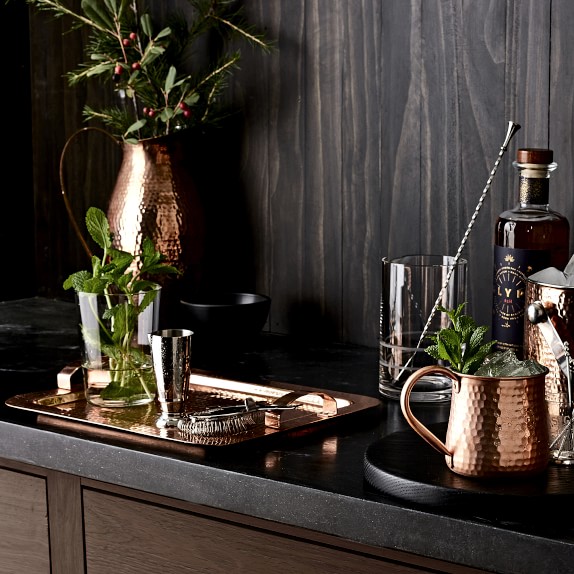 Hammered Copper Mug | Cocktail Glasses | Williams Sonoma