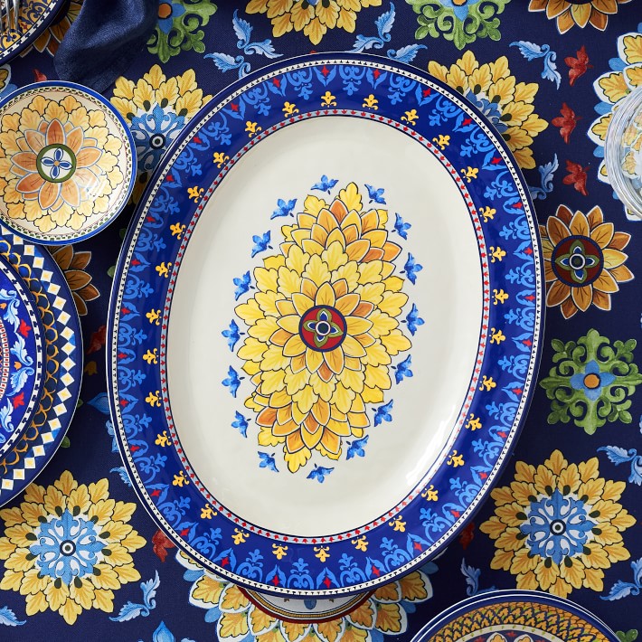Sicily Outdoor Melamine Oval Serving Platter | Williams Sonoma