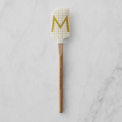 Williams Sonoma Monogram Silicone Wood Spatula | Williams Sonoma