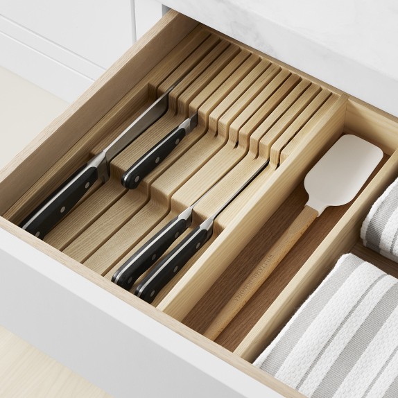 Hold Everything In Drawer Knife Holder Ashwood | Williams Sonoma