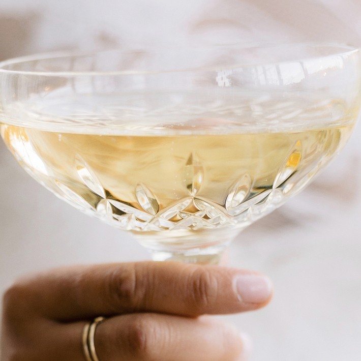Waterford Lismore Essence Champagne Saucers, Set of 2 | Williams Sonoma