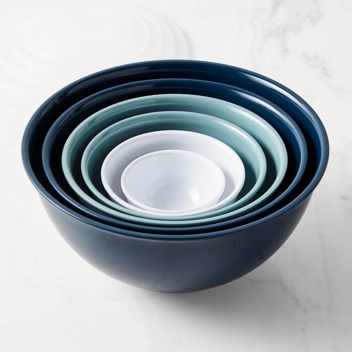 Melamine Mixing Bowls, Set of 6, Gradient Navy | Williams Sonoma