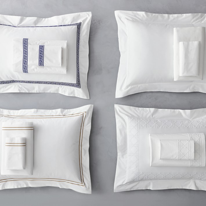 Chambers® Italian Hotel Embroidered Luxury Duvet Cover & Shams ...