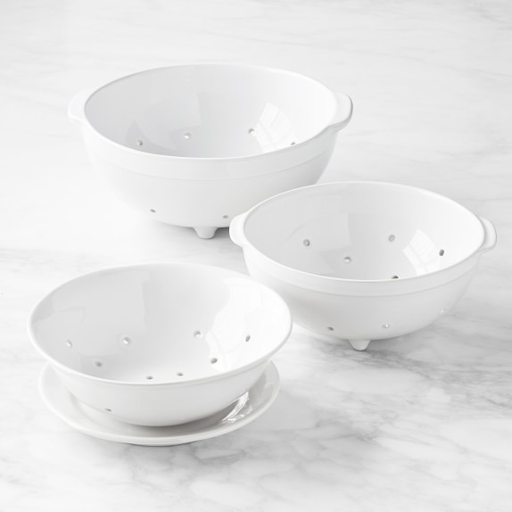 Williams Sonoma Ceramic Berry Bowl with Tray | Williams Sonoma