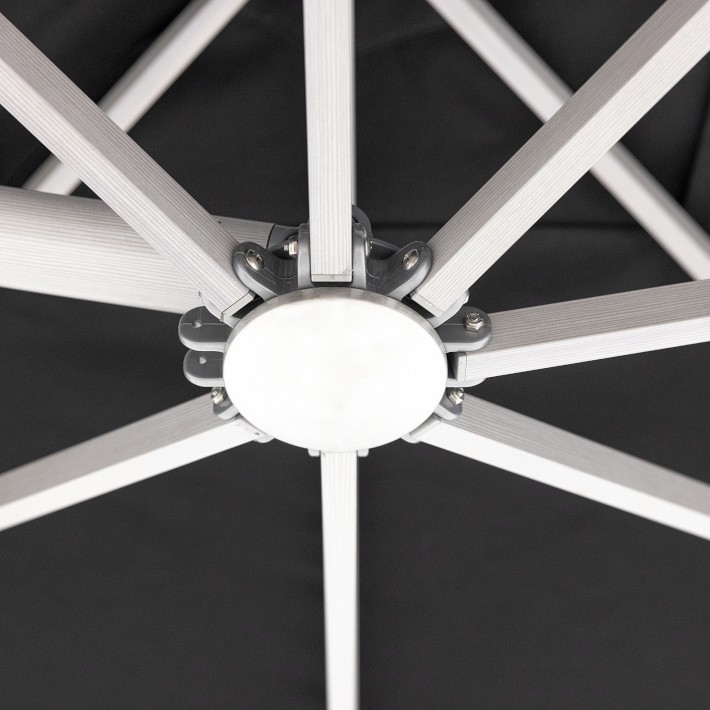 10' Square Cantilever Straight Valance Performance Umbrella with ...